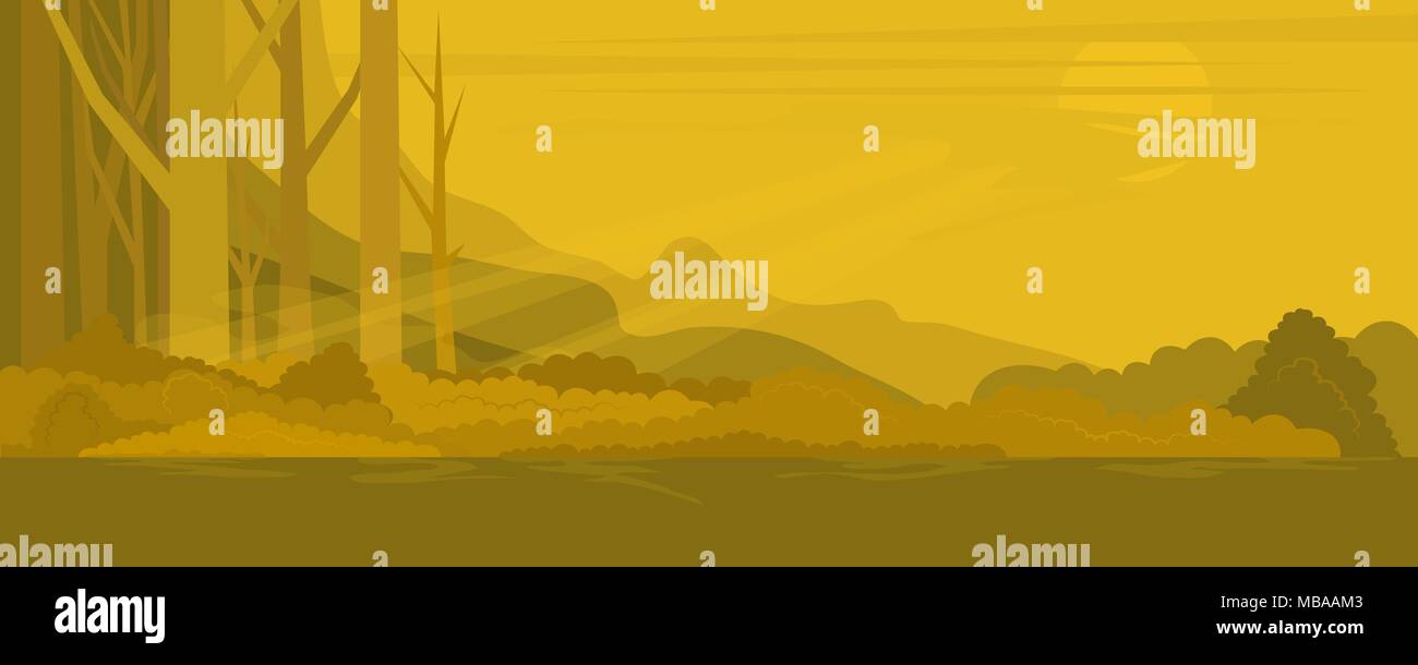 Abstract single-tone landscape Stock Vector Image & Art - Alamy