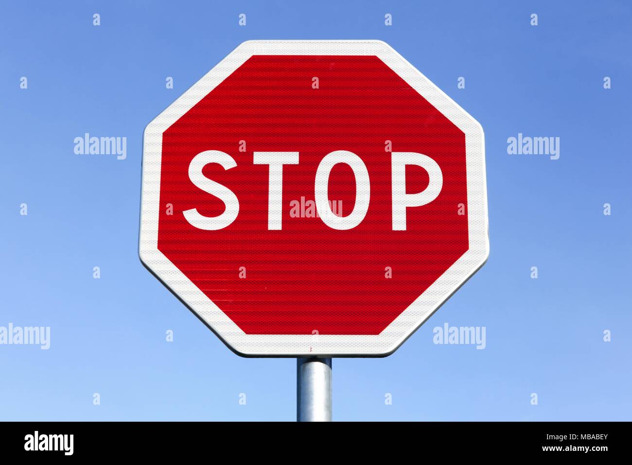 Red stop traffic sign Stock Photo - Alamy
