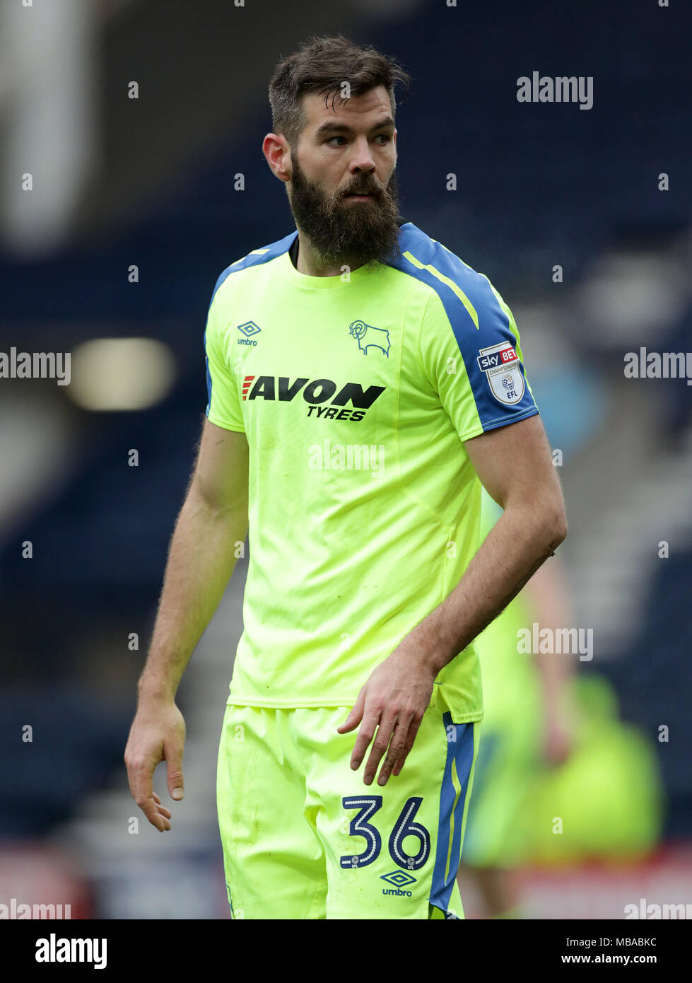 Derby County's Joe Ledley Stock Photo - Alamy