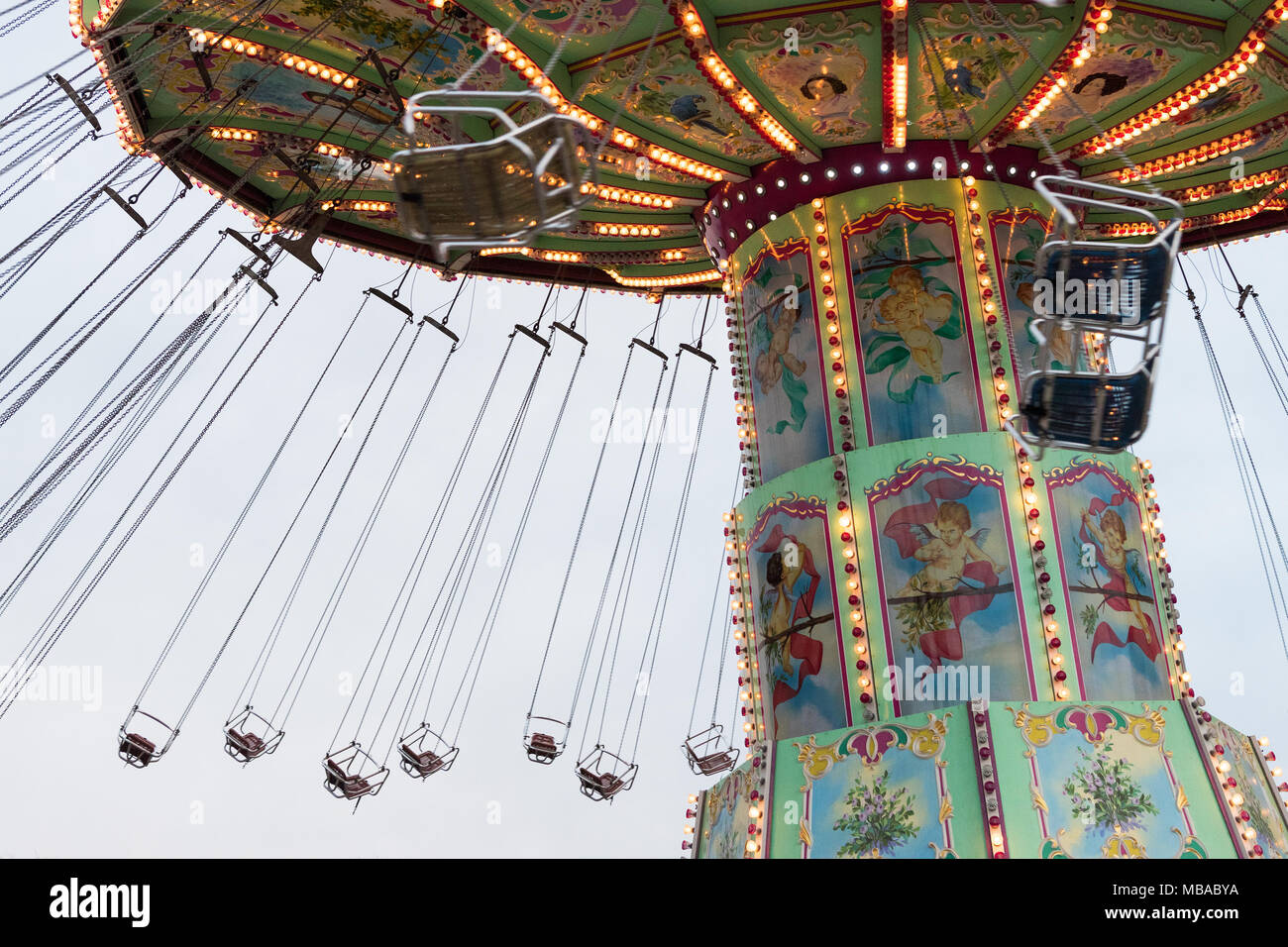 Swing ride prater amusement park hi-res stock photography and images ...