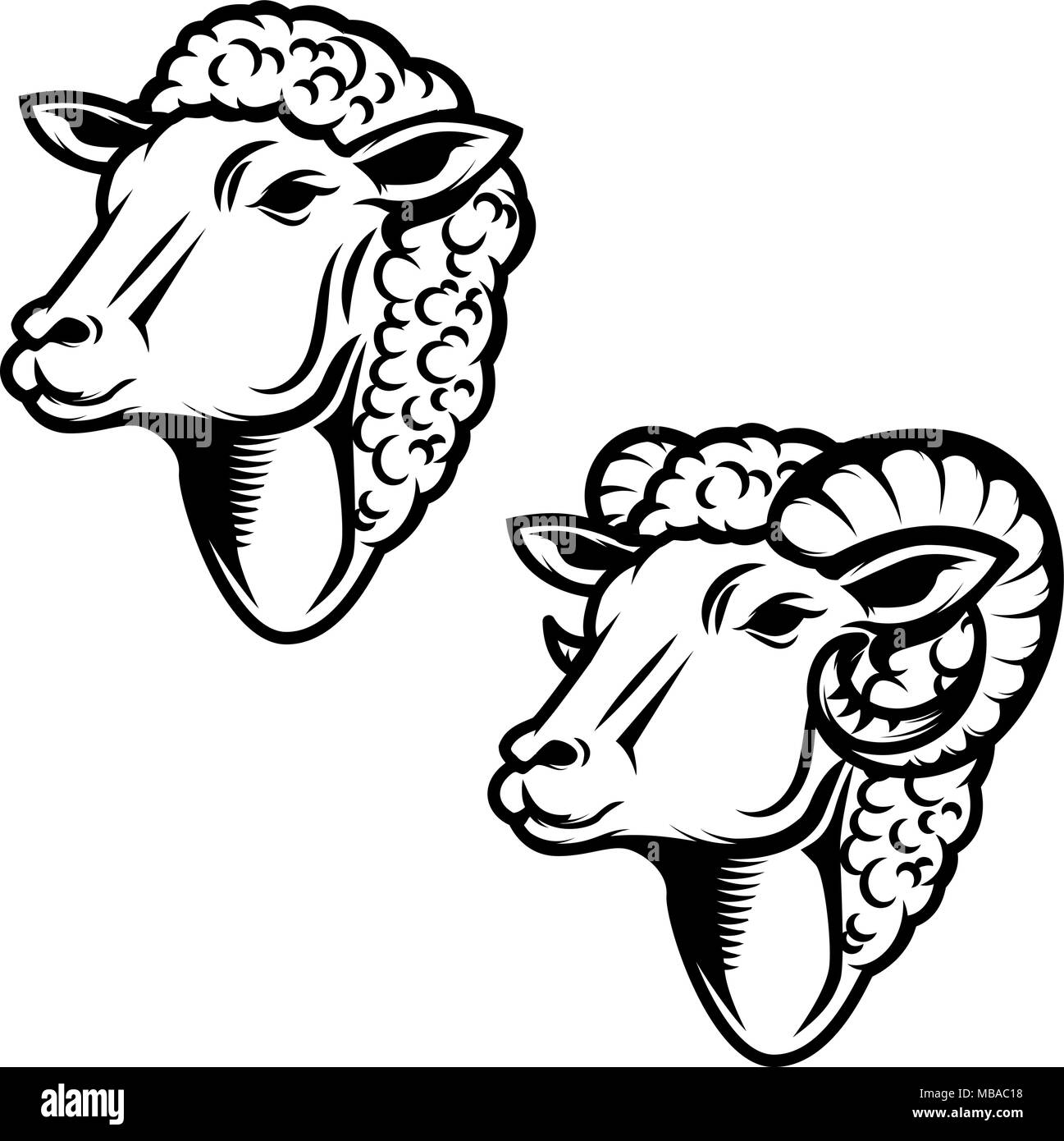 Sheep Head Vector Logo At Amy Yates Blog