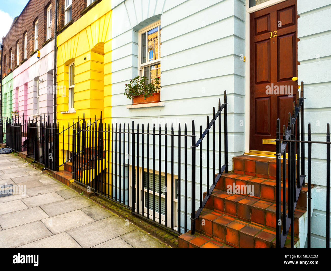 London house front door detail hi-res stock photography and images - Alamy