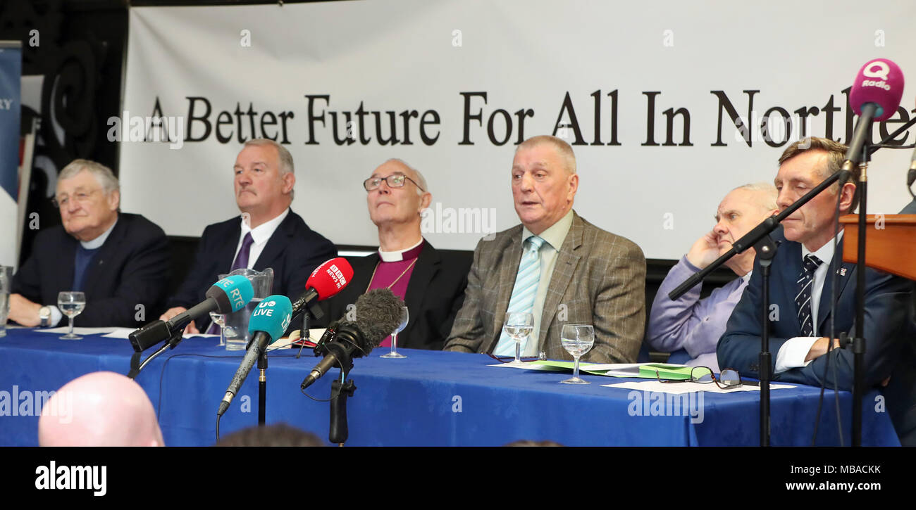 (left to right) Reverend Harold Good, Jim Wilson, Archbishop Alan ...