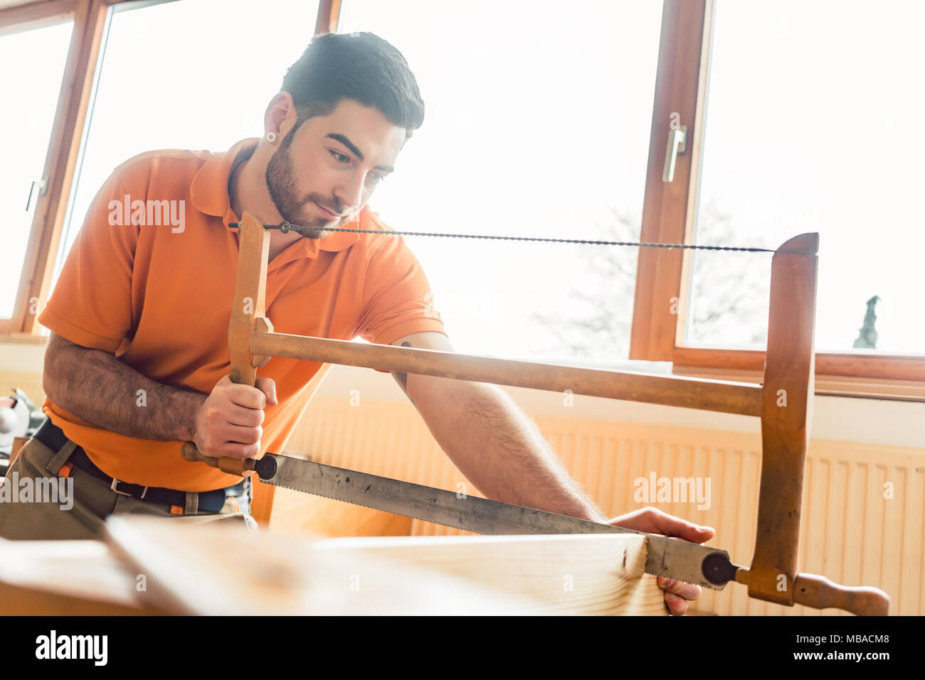 Frame saw hi-res stock photography and images - Alamy