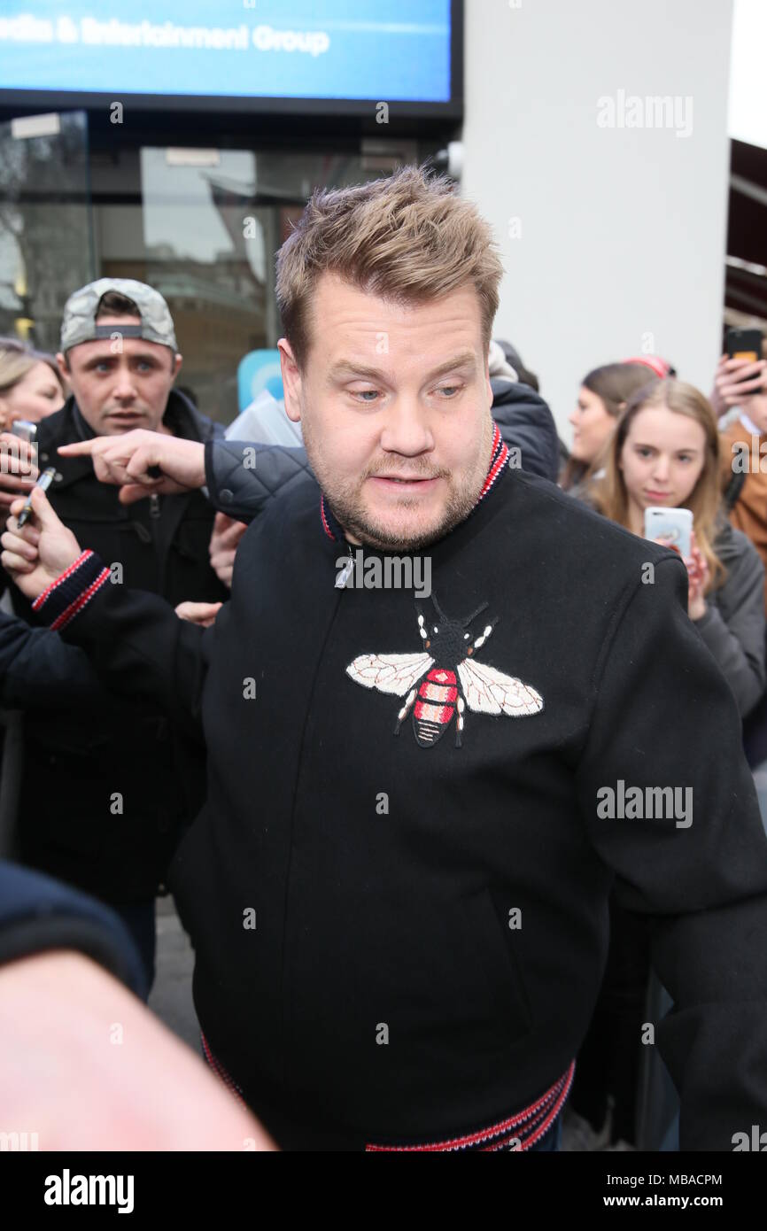 James Cordon seen at the Global studios Featuring: James Cordon Where ...