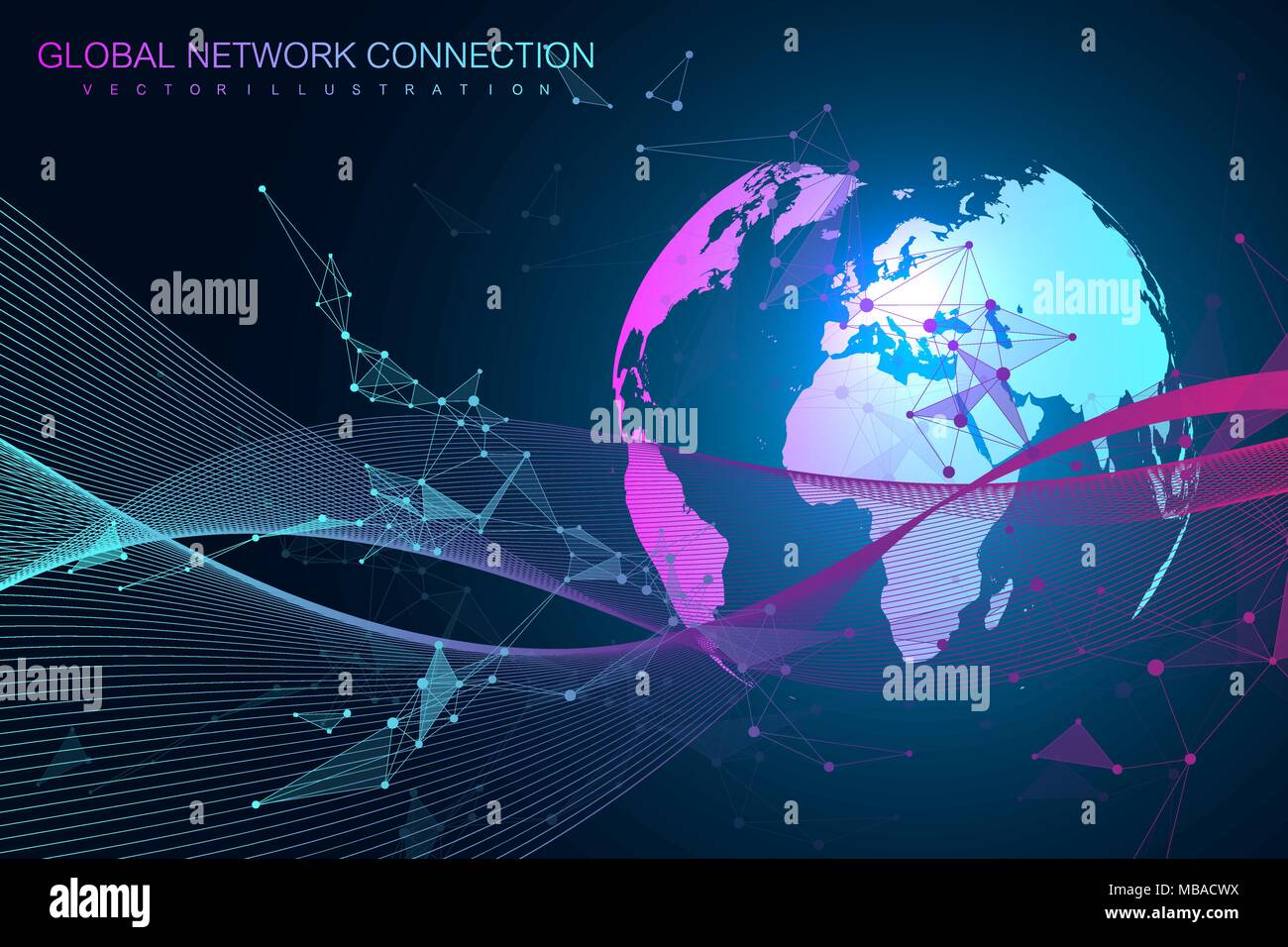 Big Data Complex World Globe Graphic Abstract Background Communication Perspective Backdrop Of