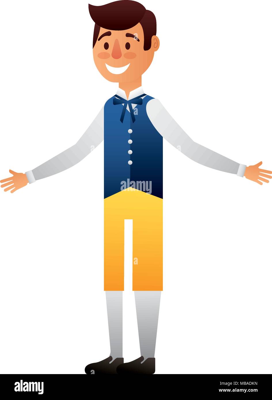 Swedish man with typical costume Stock Vector Image & Art - Alamy