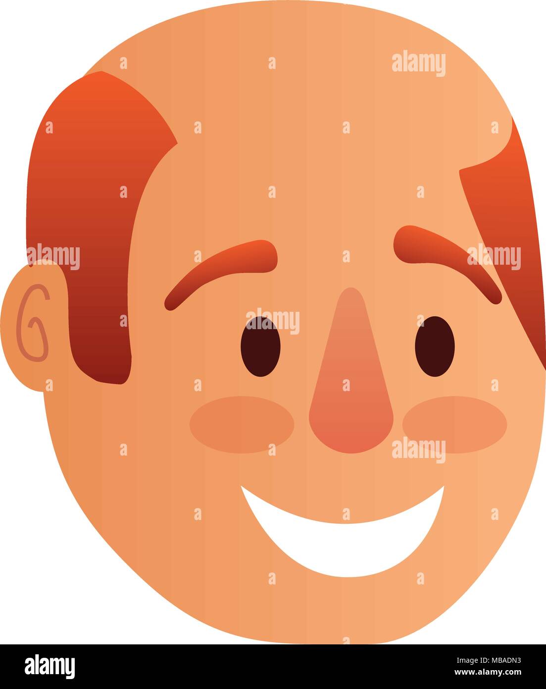 head man face character Stock Vector Image & Art - Alamy