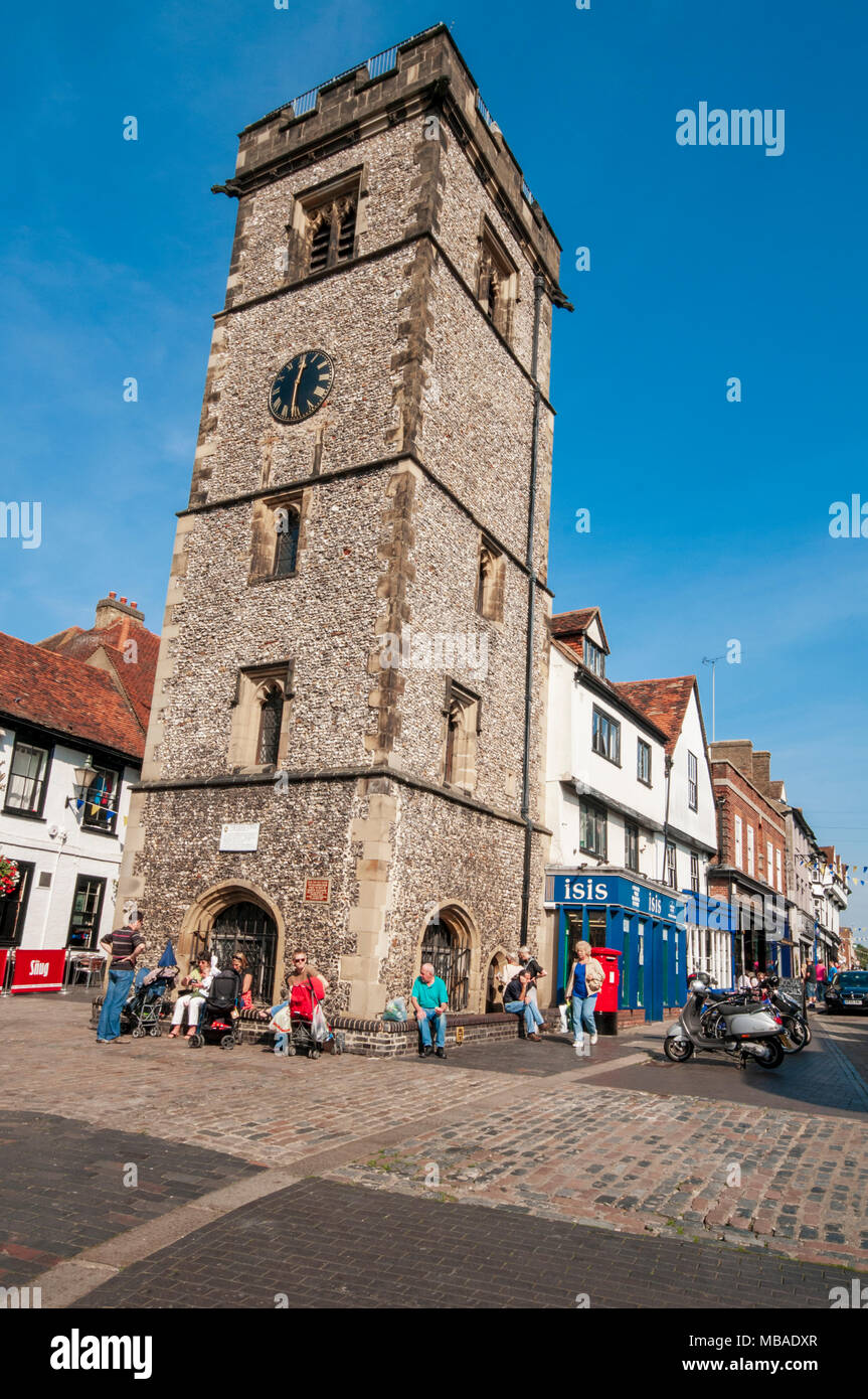 The Clock Tower in St Albans, Hertfordshire Stock Photo - Alamy