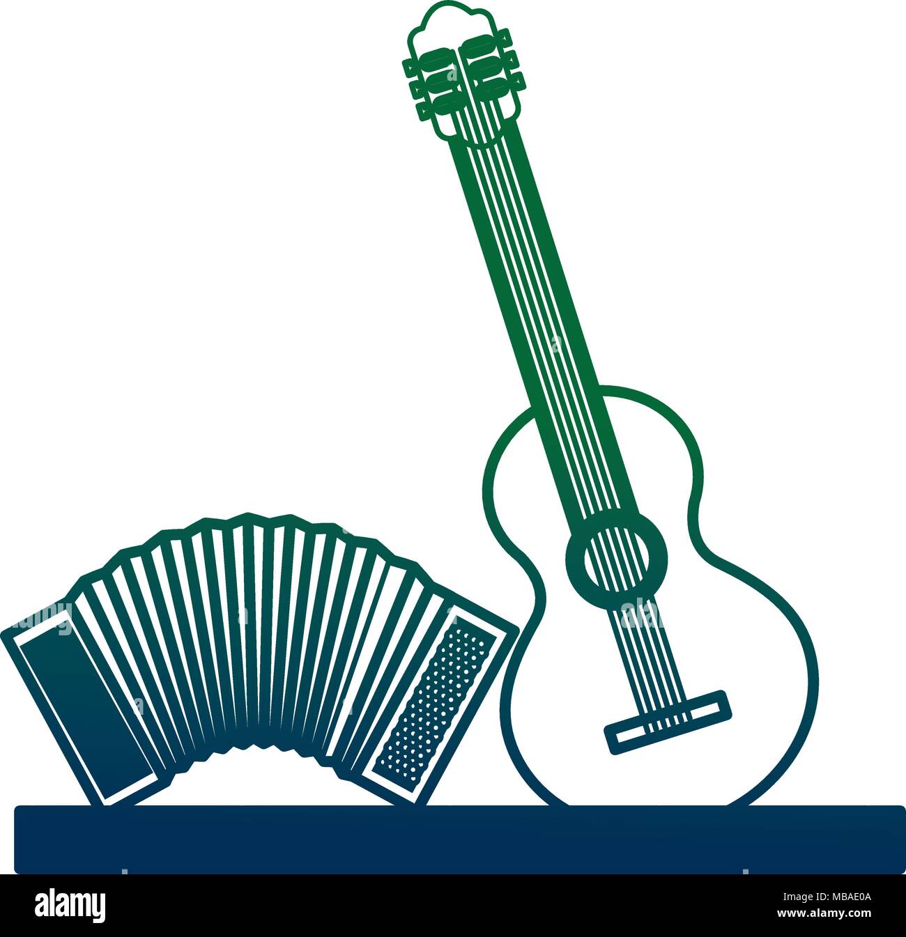 guitar and accordion pattern background Stock Vector Image & Art - Alamy