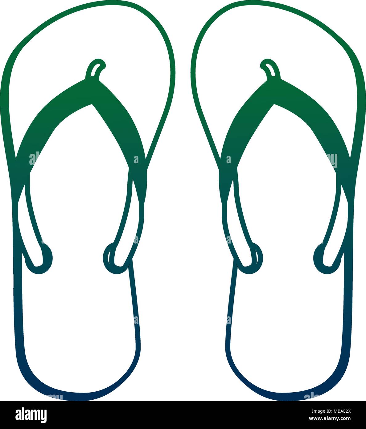 beach flip flops icon Stock Vector Image & Art - Alamy