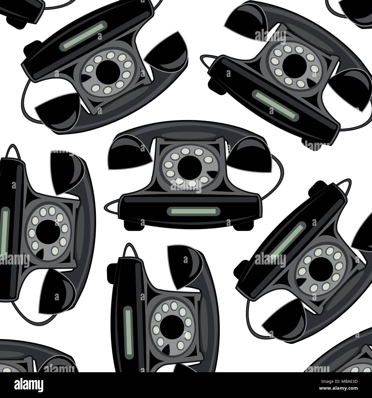 Stationary telephone pattern Stock Vector Image & Art - Alamy