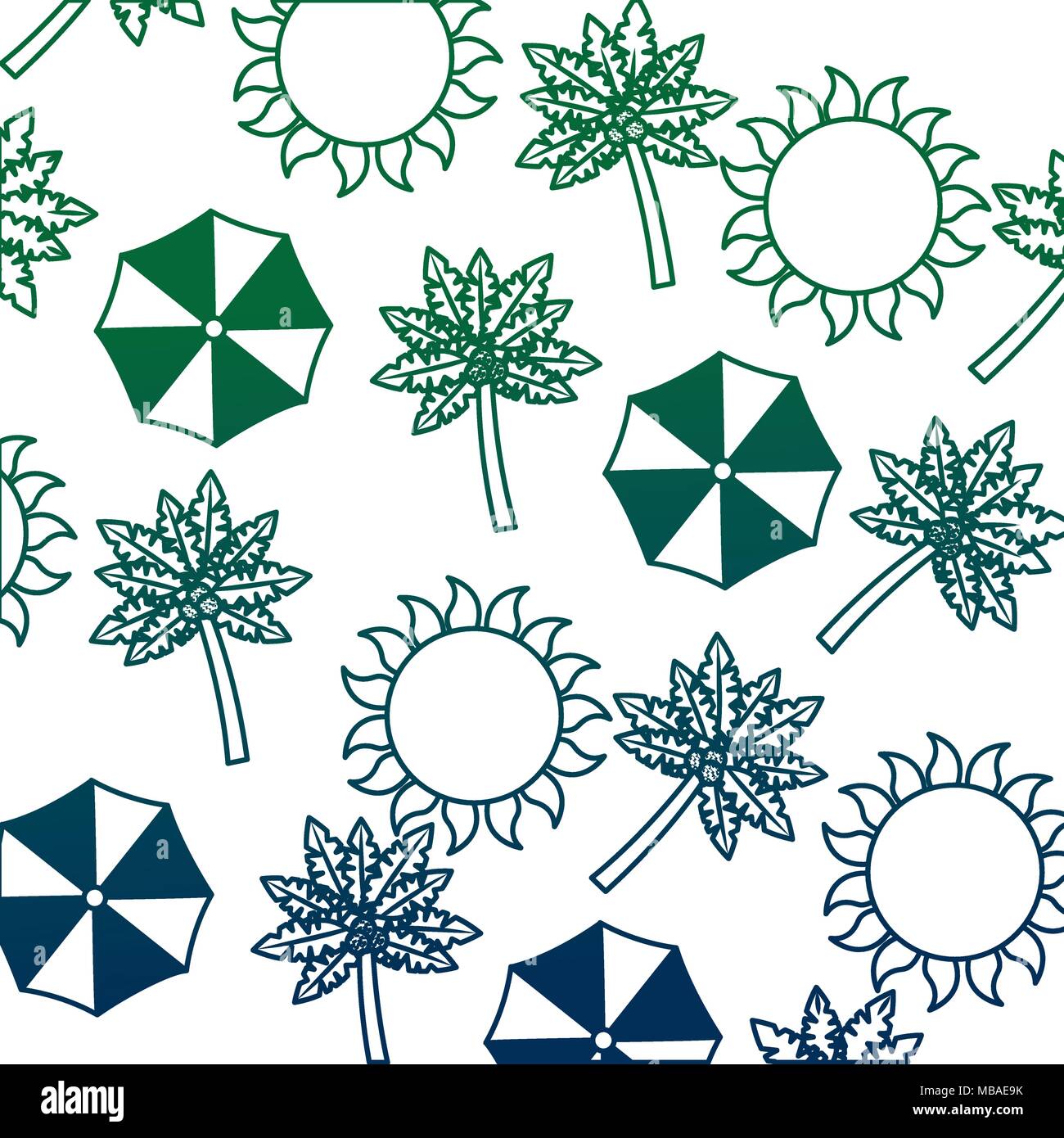 Umbrella tropics tropical Stock Vector Images - Alamy