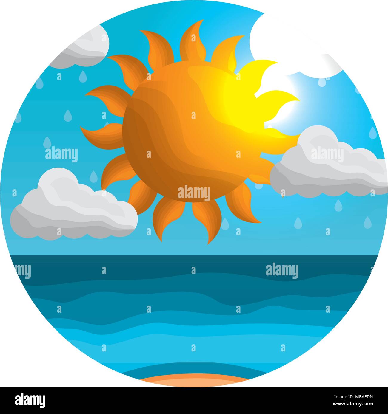 Vacations climate temperature Stock Vector Images - Alamy