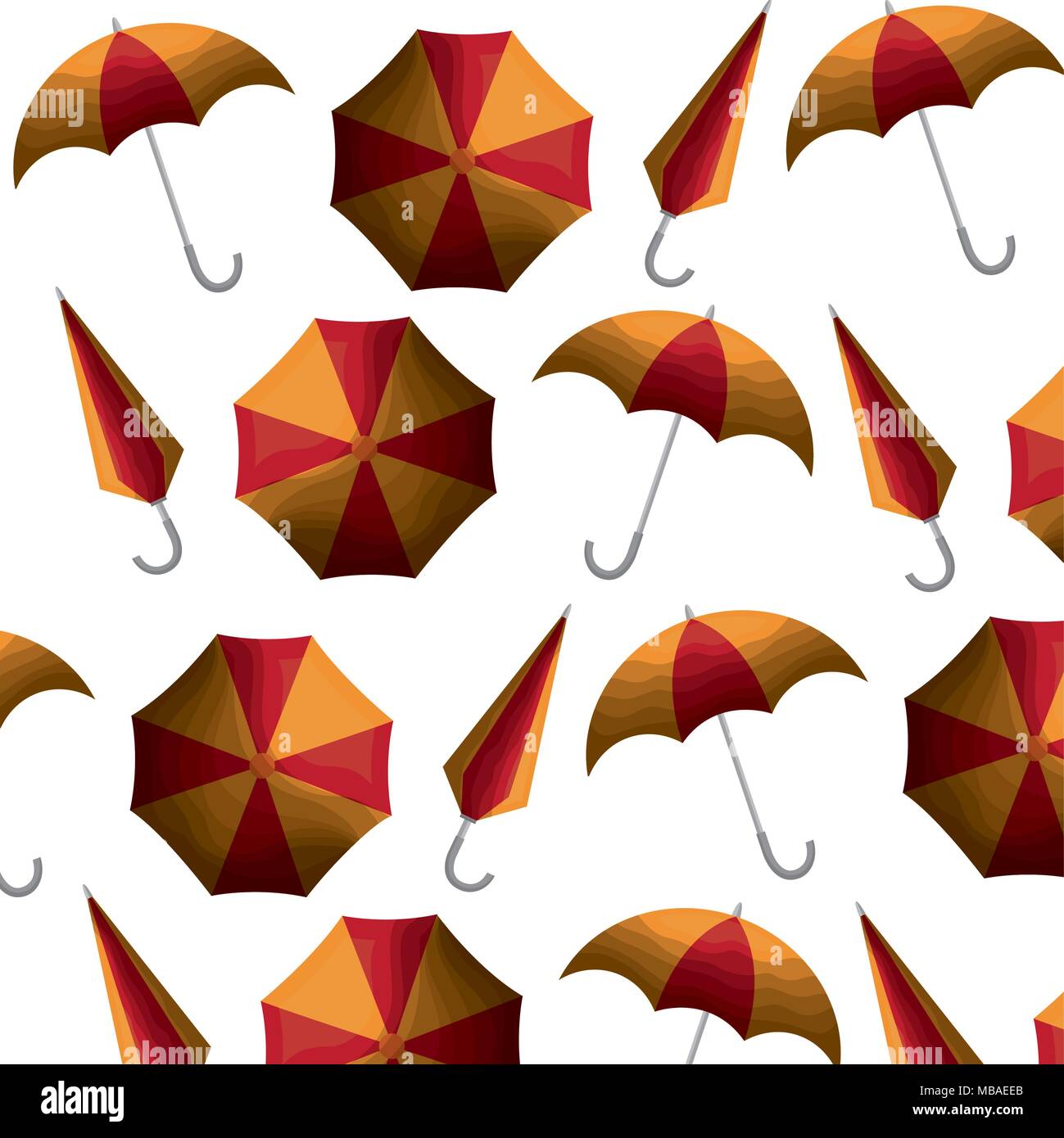umbrellas open pattern background Stock Vector Image & Art - Alamy