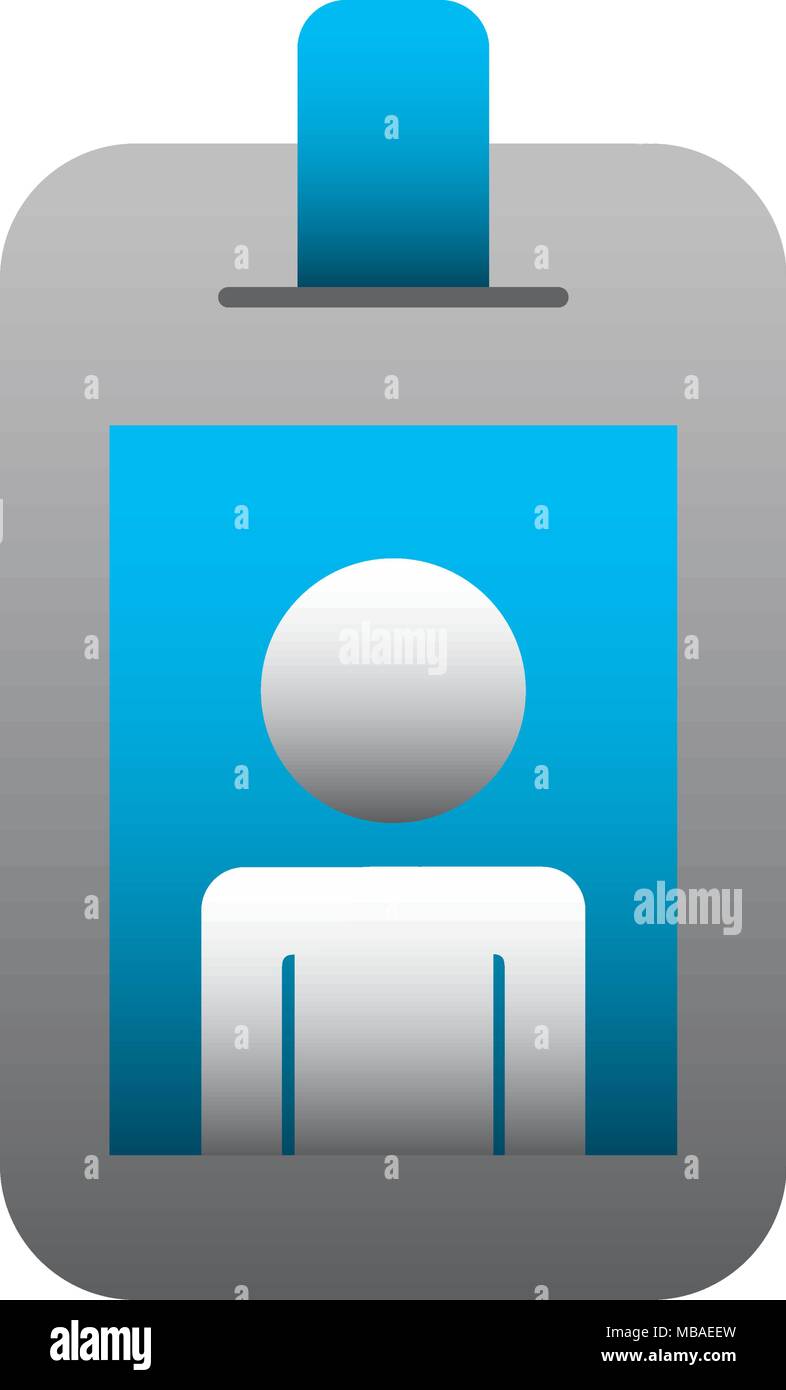 Blue sign photo id symbol hi-res stock photography and images - Alamy