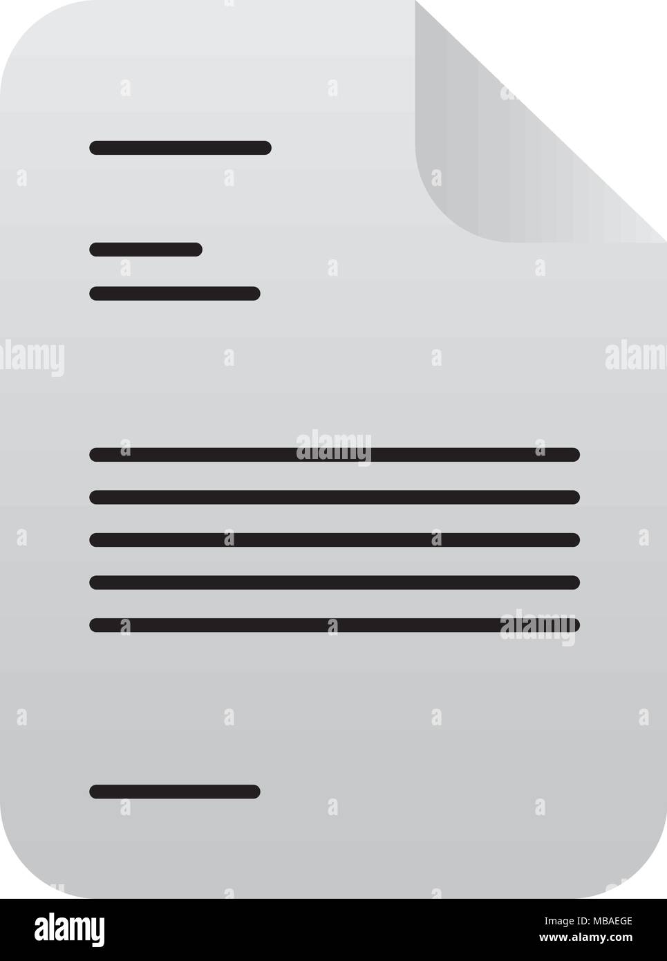 document report isolated icon Stock Vector Image & Art - Alamy