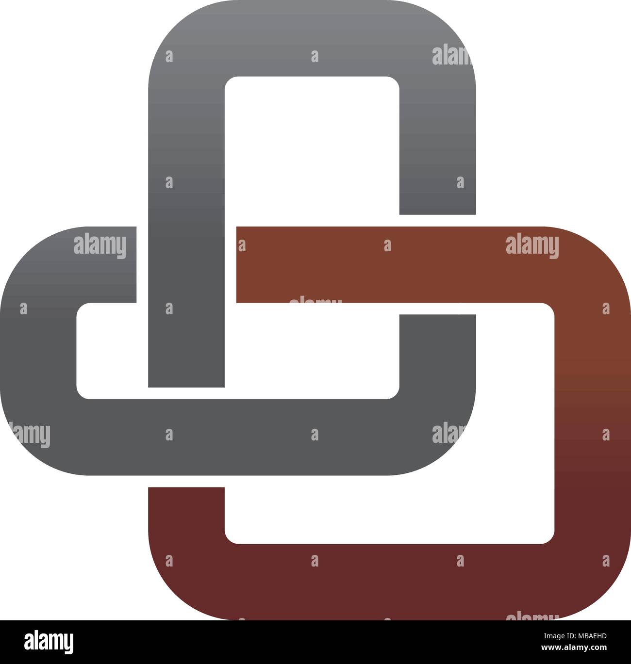 Chain Connections Letter B Stock Vector Image & Art - Alamy