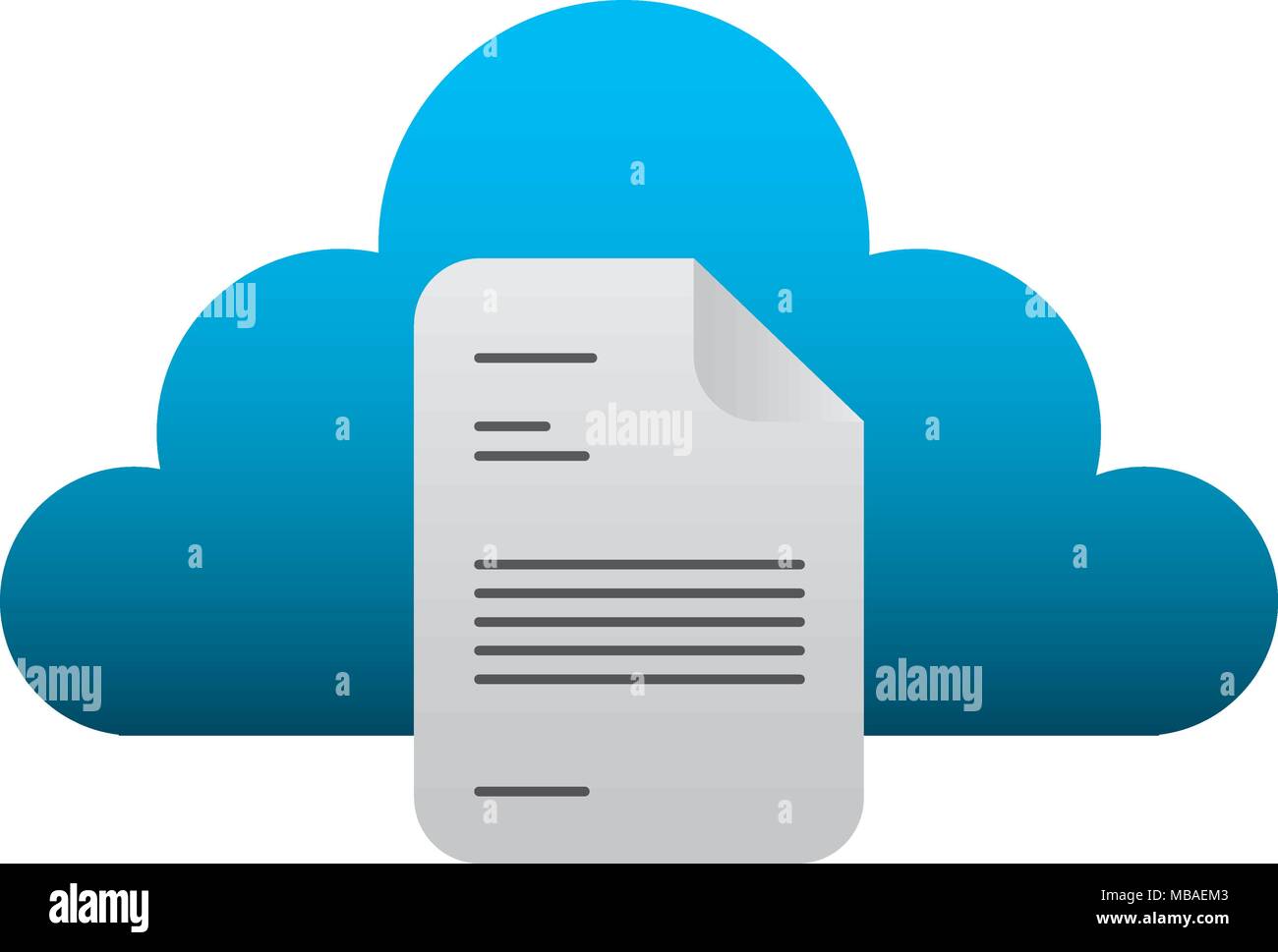 cloud computing with documents Stock Vector Image & Art - Alamy