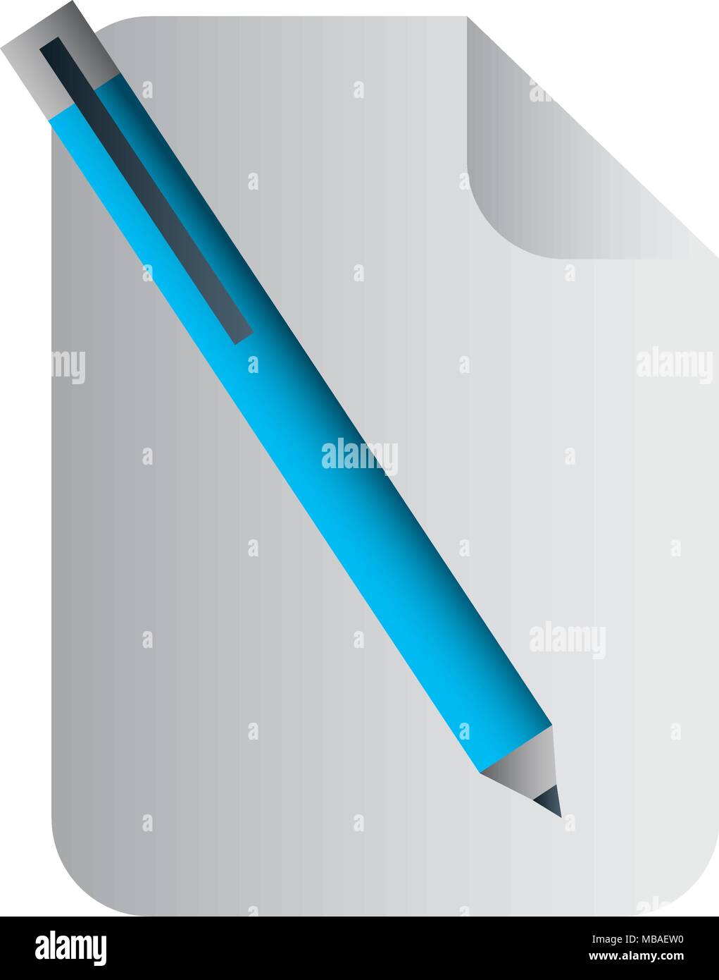 paper document pen icon Stock Vector Image & Art - Alamy