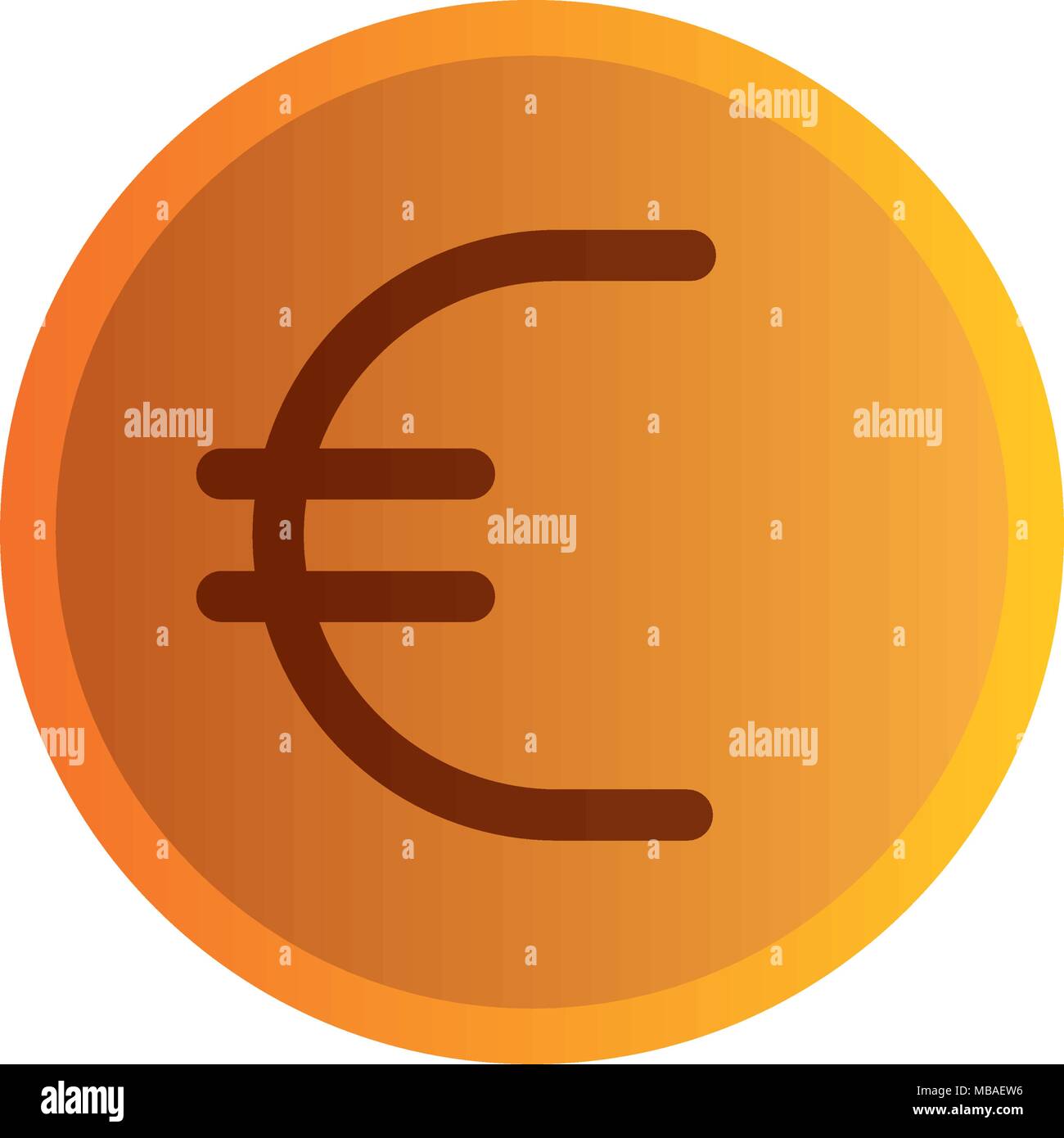 euro coin isolated icon Stock Vector Image & Art - Alamy