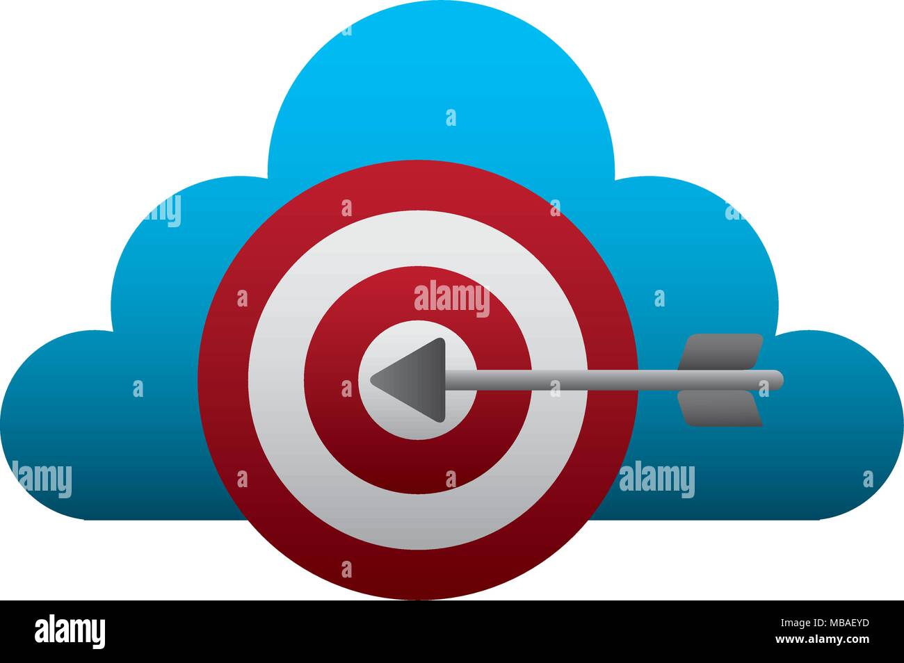 cloud computing with target Stock Vector Image & Art - Alamy