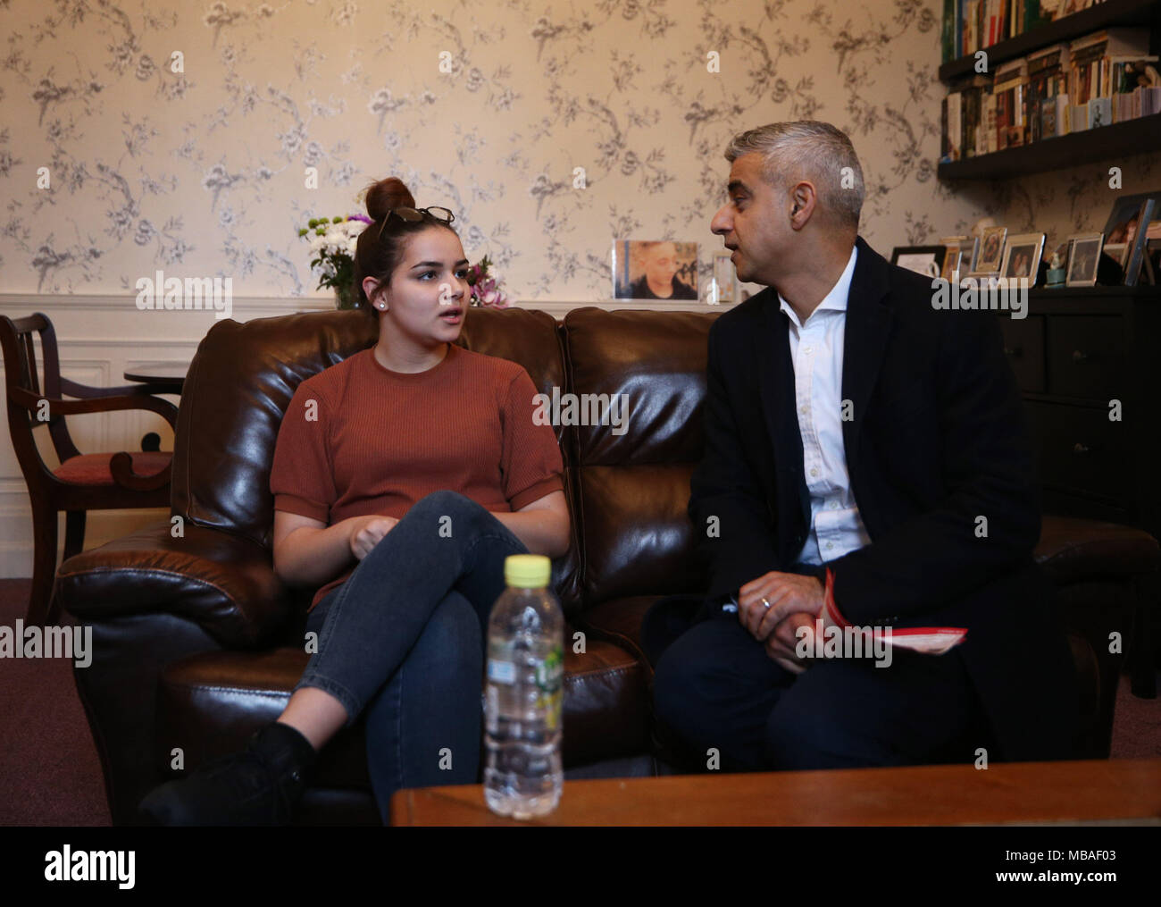 During canvassing ahead of the local elections hi-res stock photography ...