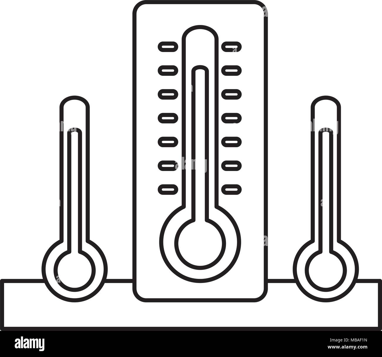 thermometers measure temperature icon Stock Vector Image & Art - Alamy