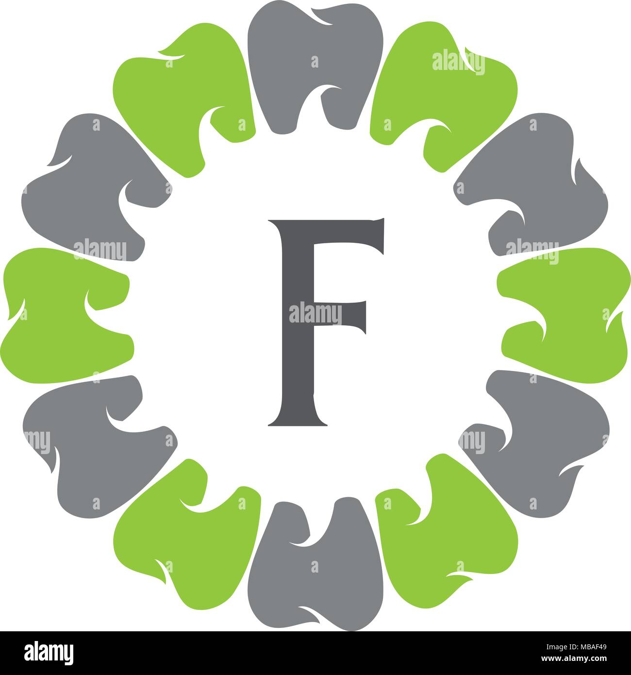 Healthy Dental Care Letter F Stock Vector Image & Art - Alamy