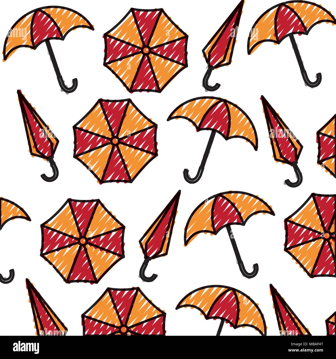 Sun umbrellas as rain umbrellas Stock Vector Images - Alamy