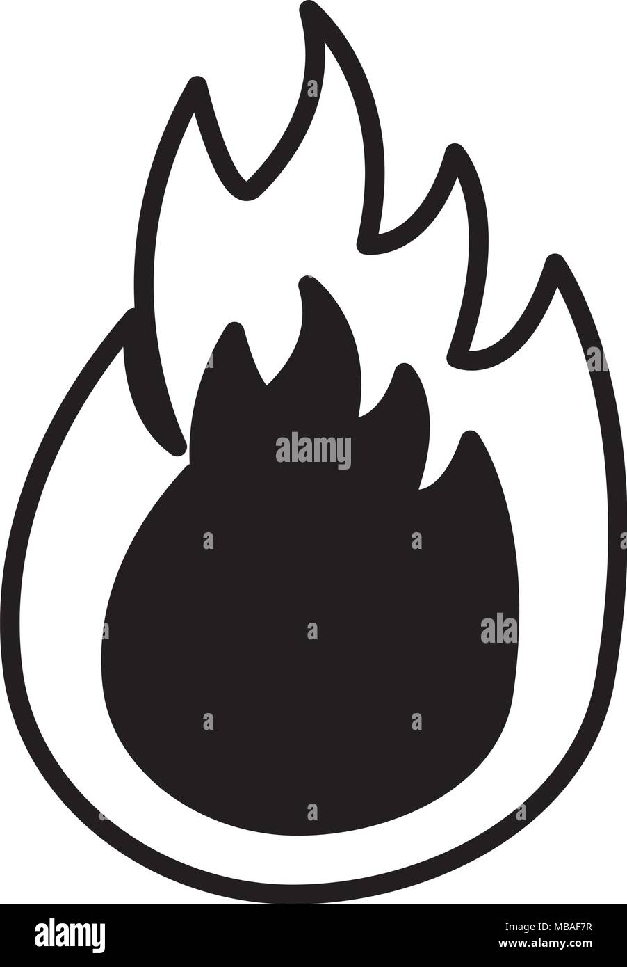 Raging fire Stock Vector Images - Alamy