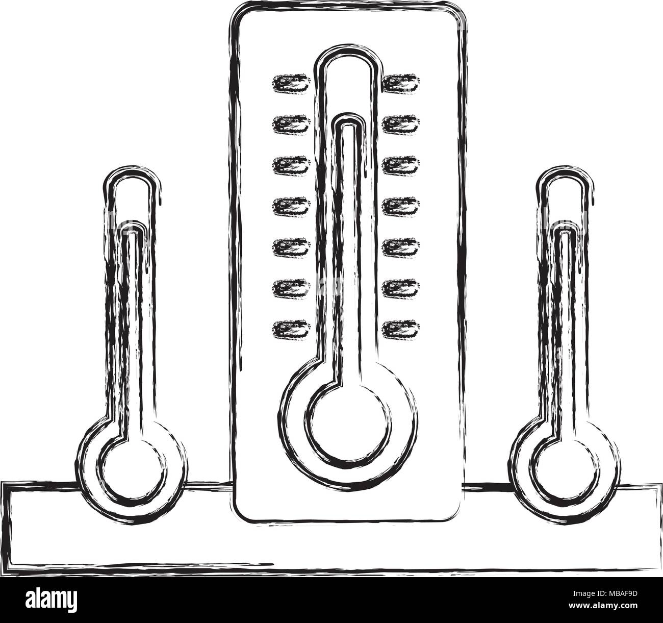 thermometers measure temperature icon Stock Vector Image & Art - Alamy