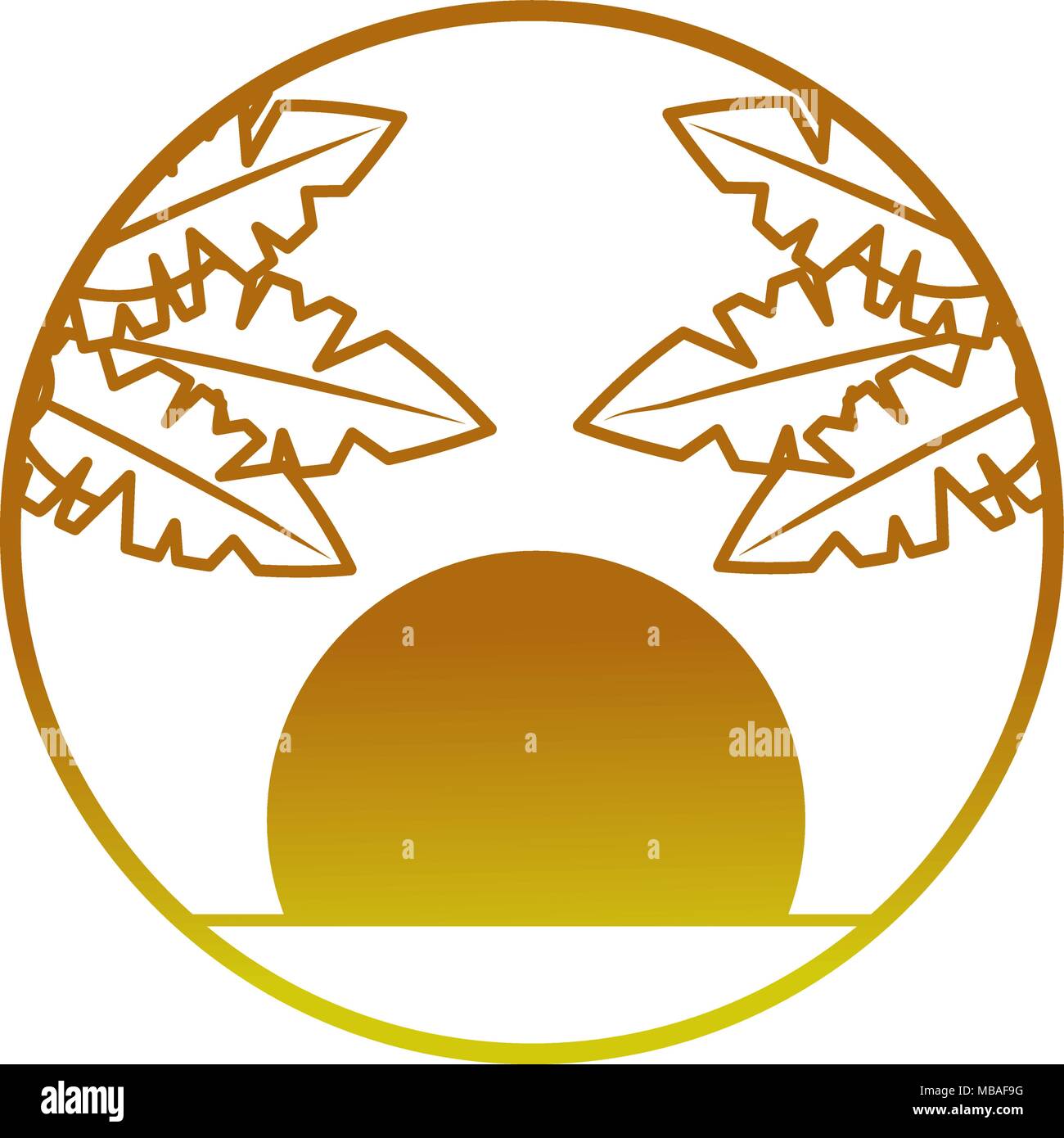 tropical seascape day scene Stock Vector Image & Art - Alamy