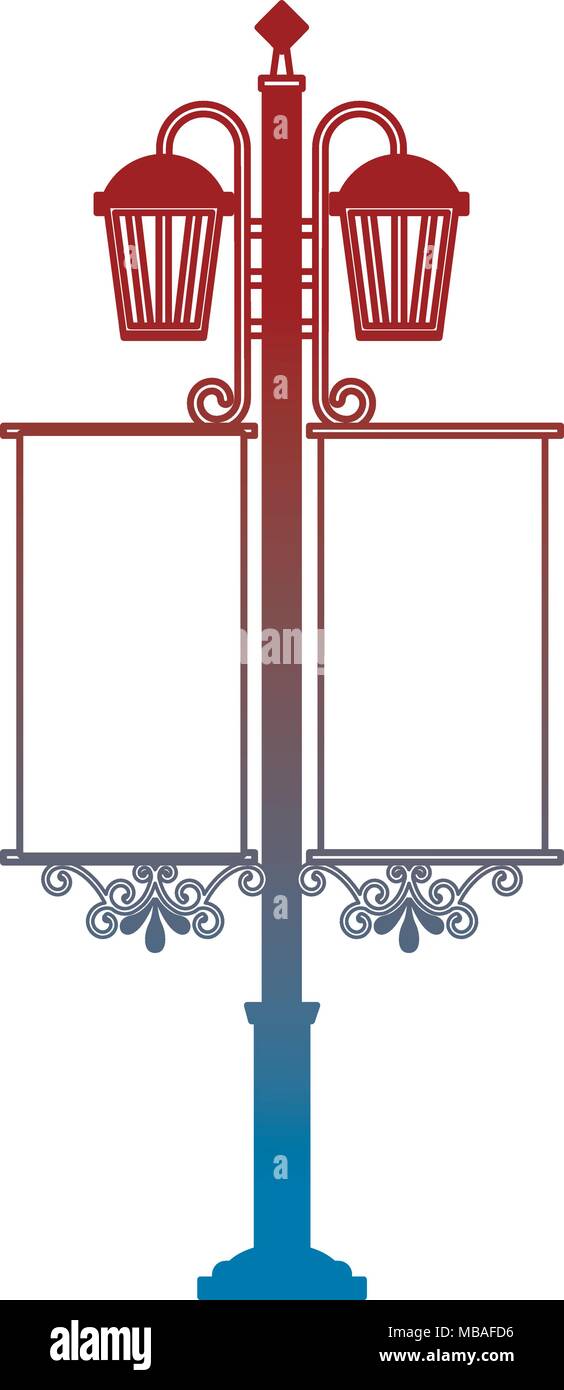 Iron hanging street lamp Stock Vector Images - Alamy