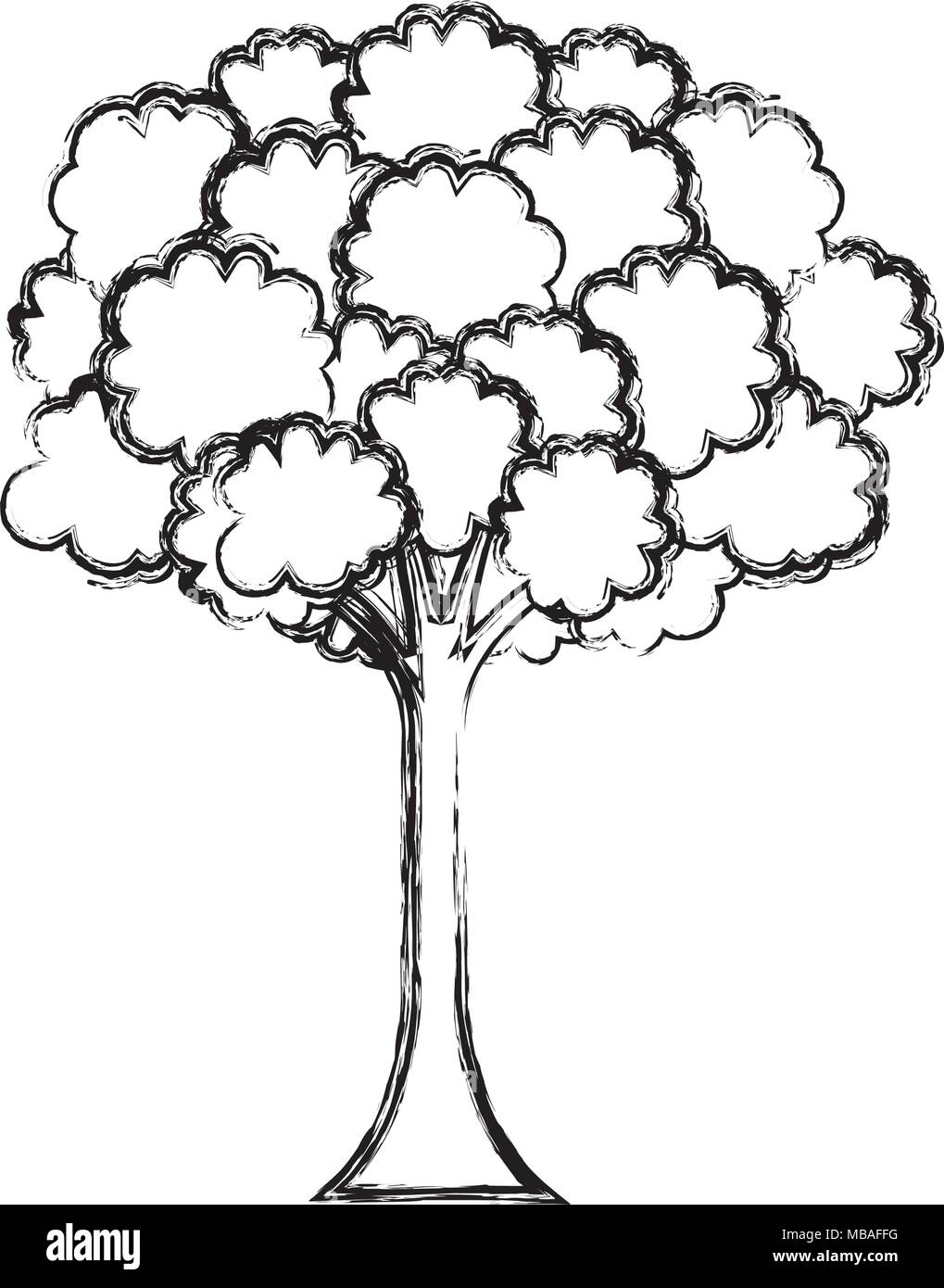 Narra Tree Clipart Black And White