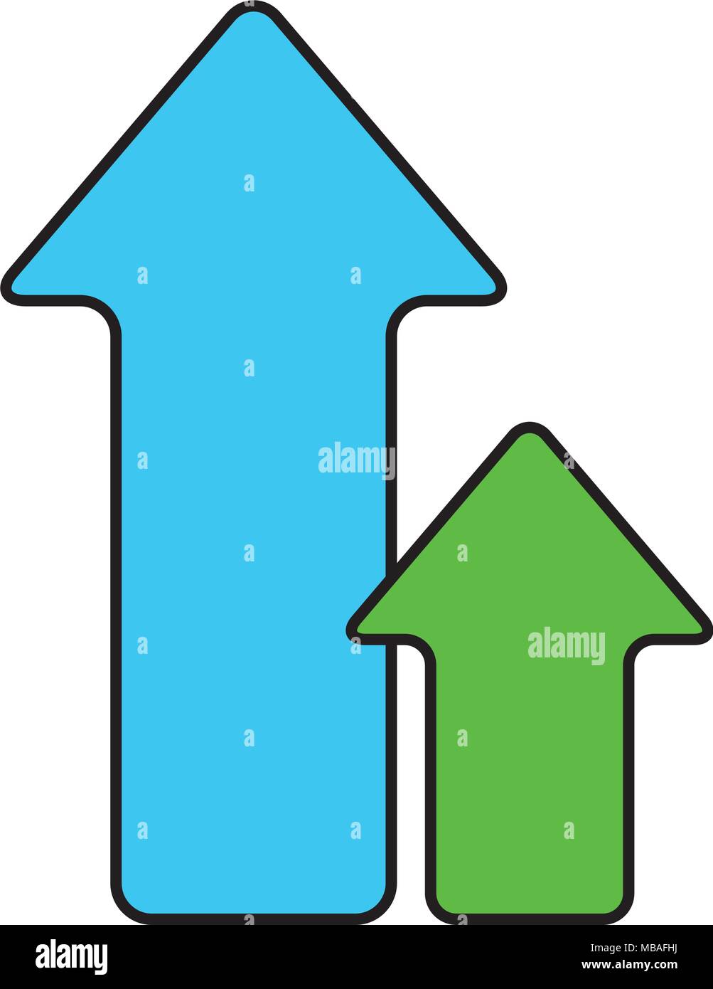 upload arrows isolated icons Stock Vector Image & Art - Alamy