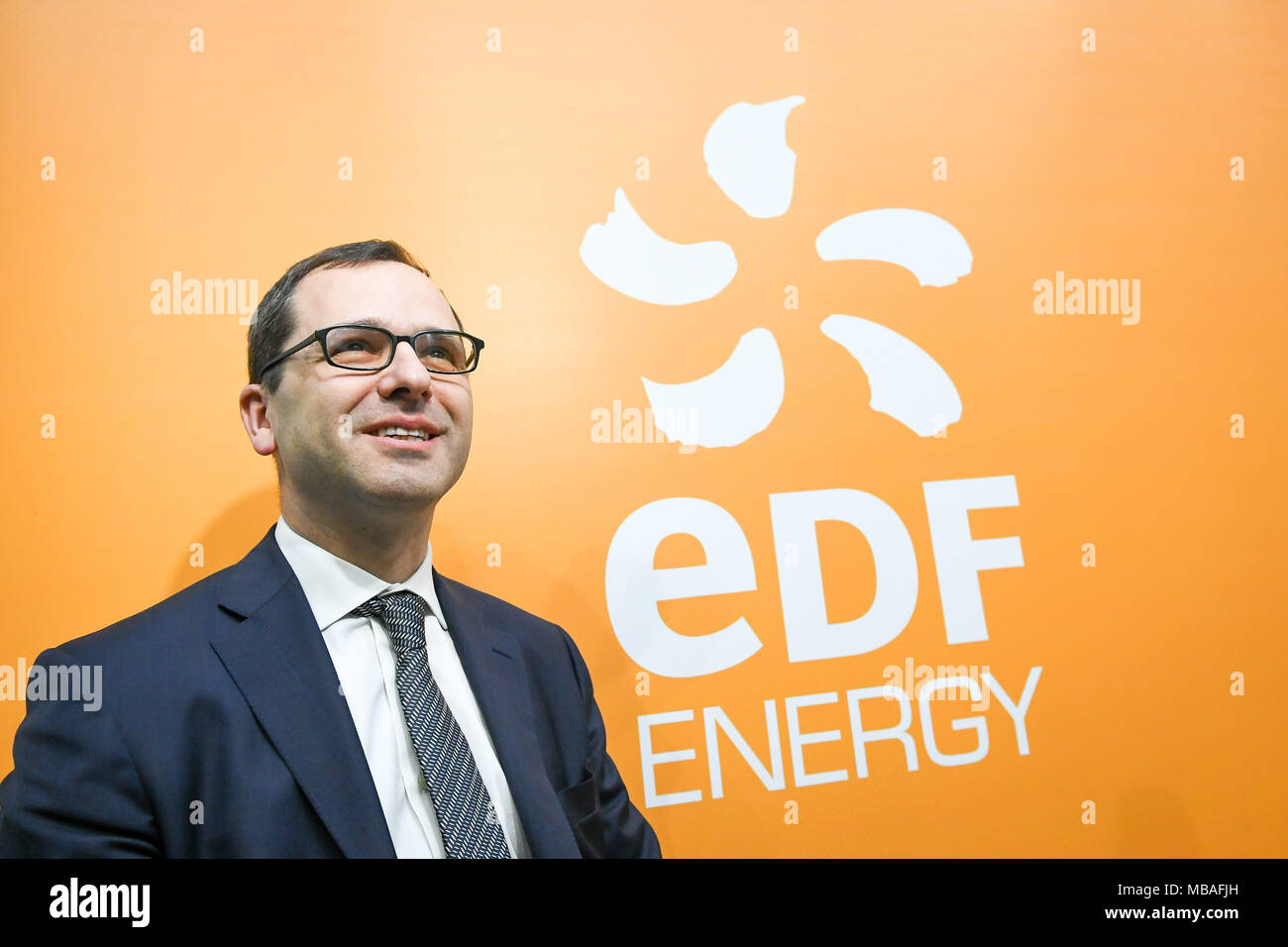 Simone Rossi, chief executive of energy giant EDF Energy, speaking ...