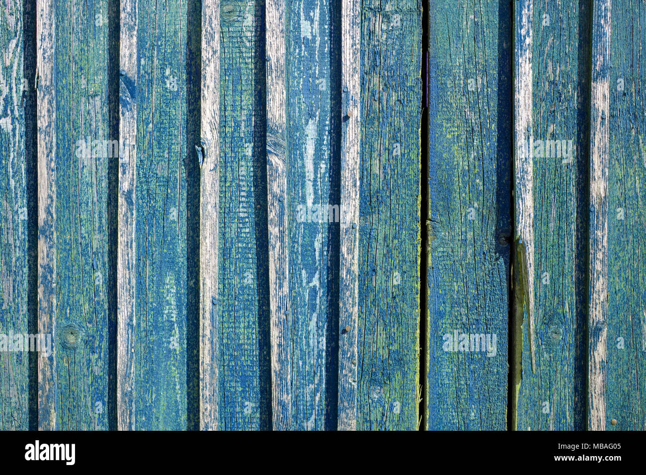 Old blue painted boards for use as a background Stock Photo - Alamy