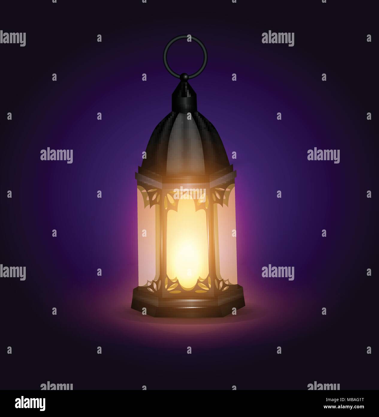 Ramadan Kareem arabic lantern Stock Vector Image & Art - Alamy