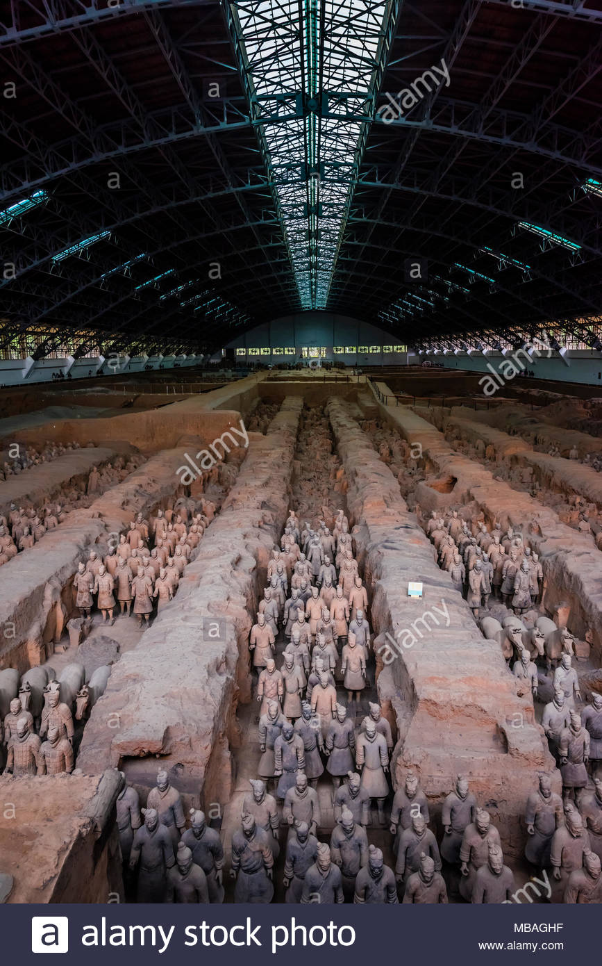 Sculpture Mausoleum First Qin Emperor Stock Photos & Sculpture ...