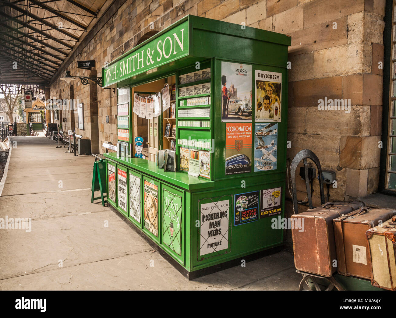 The old fashioned railway station at Pickering,North Yorkshire,England ...