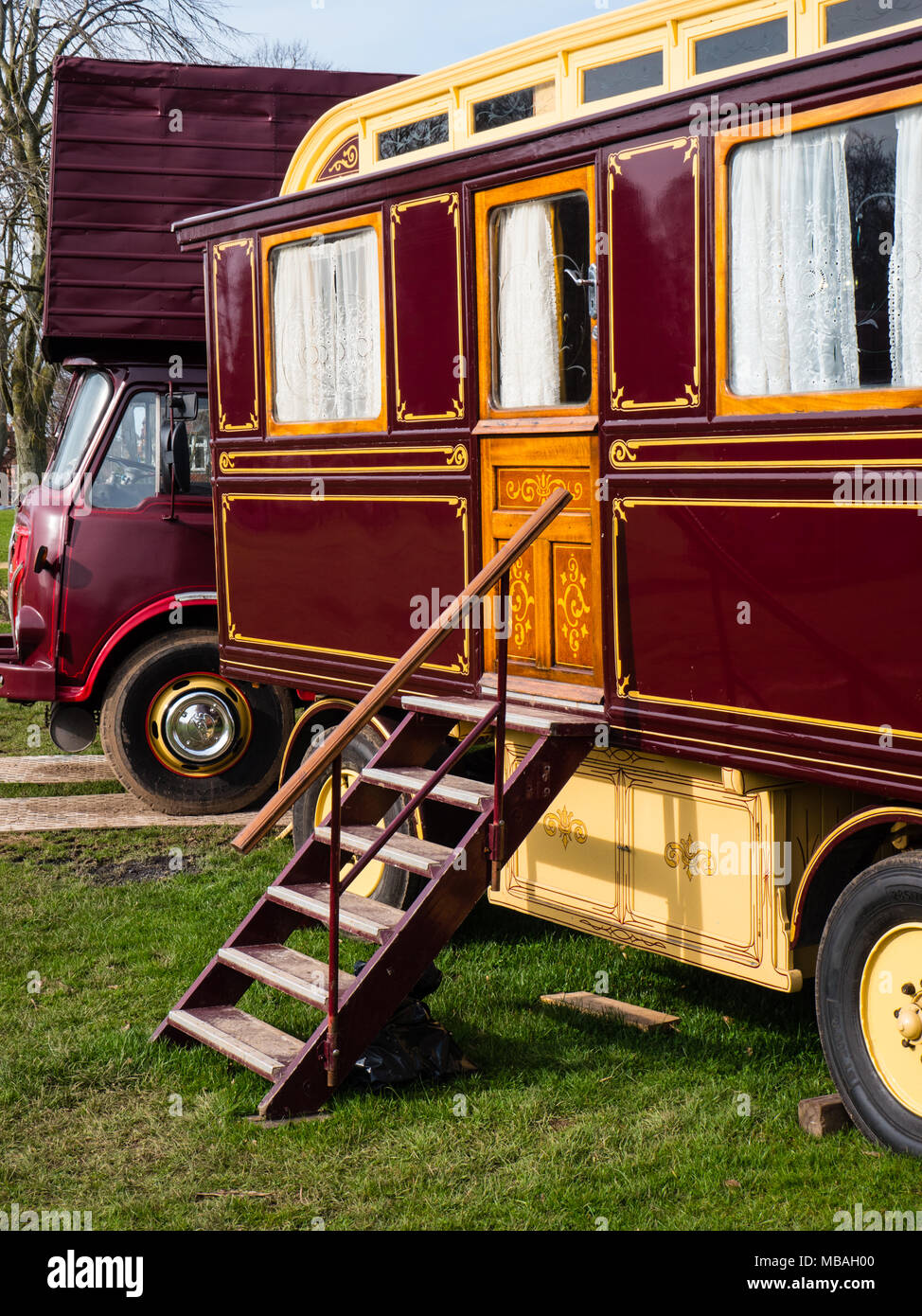 Traditional Showman’s Living Wagons, Carters Steam Fair, Prospect Park ...