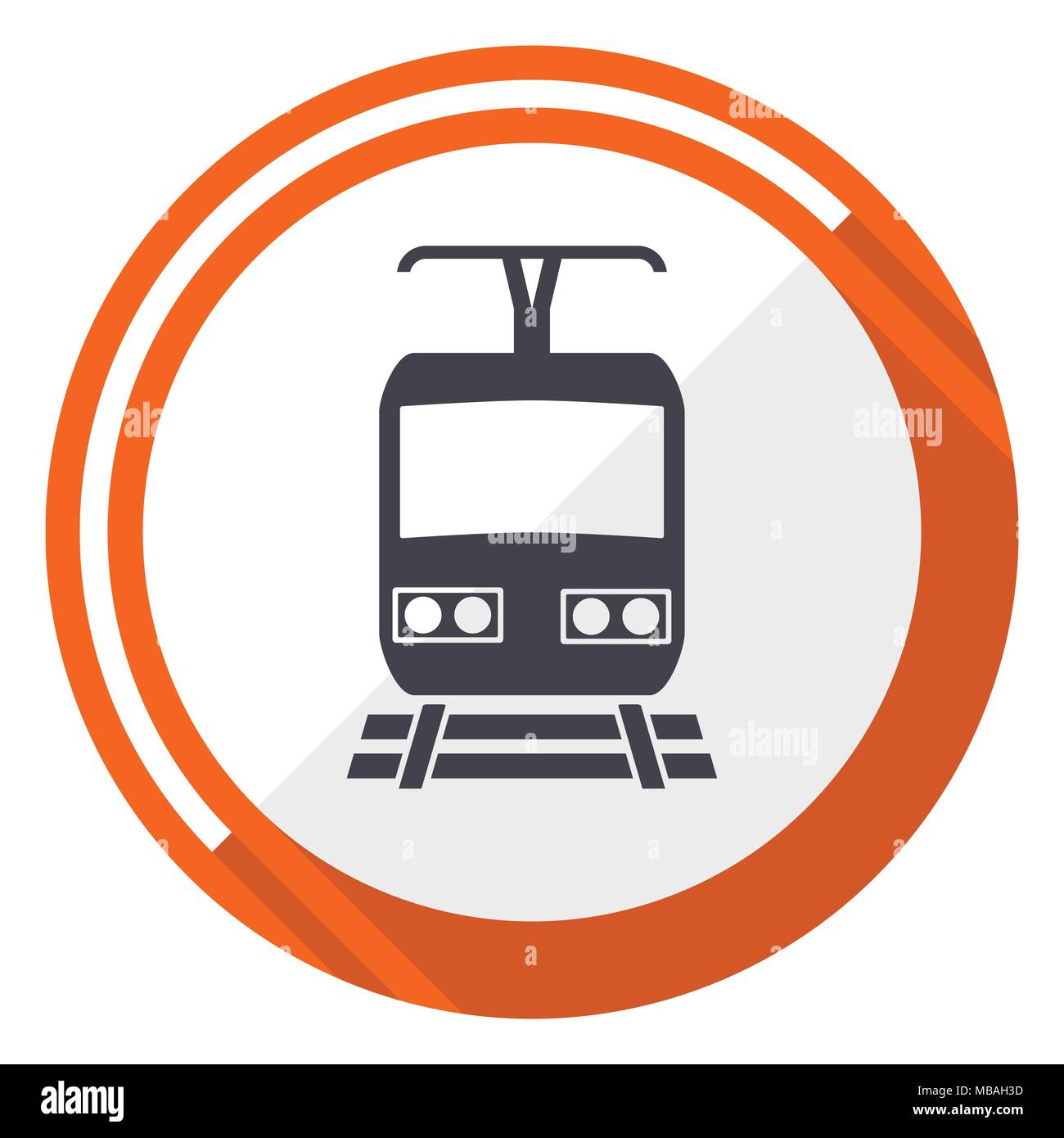 Train icon vector Stock Vector Images - Alamy