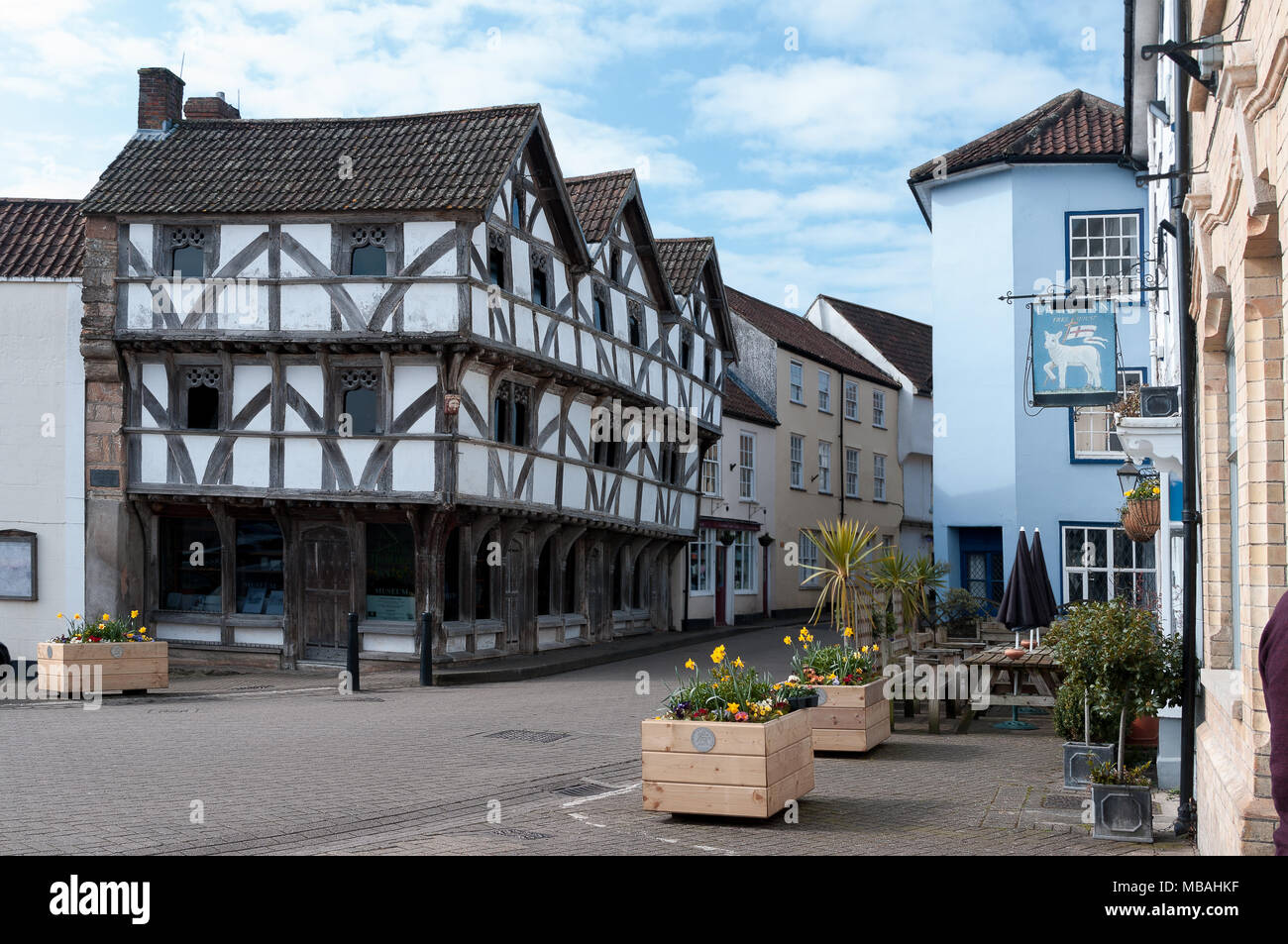 Part of the medieval square in Axbridge, Somerset Stock Photo - Alamy