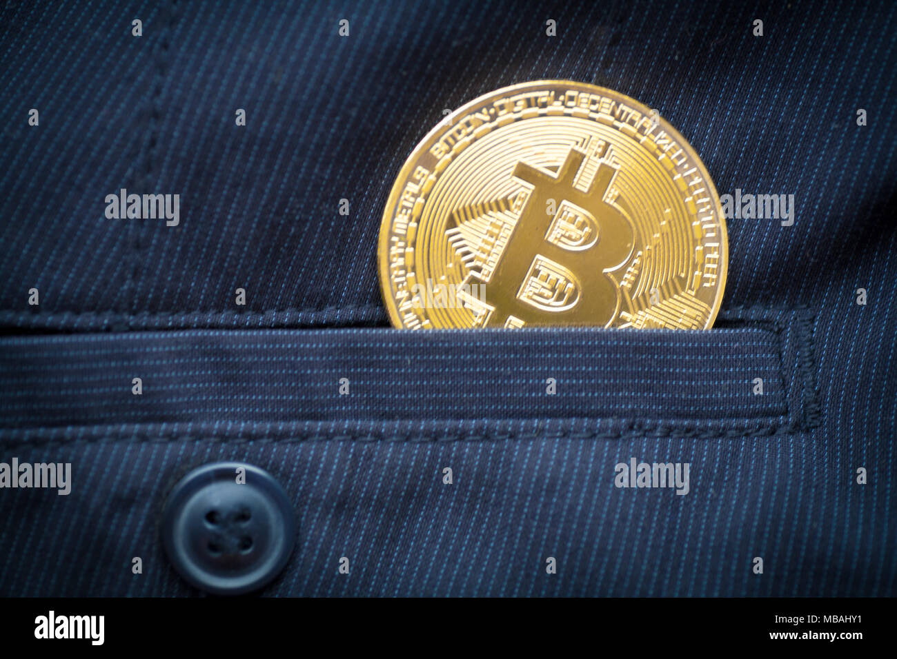 bitcoin logo gold coin last bitcoin symbol Stock Photo - Alamy