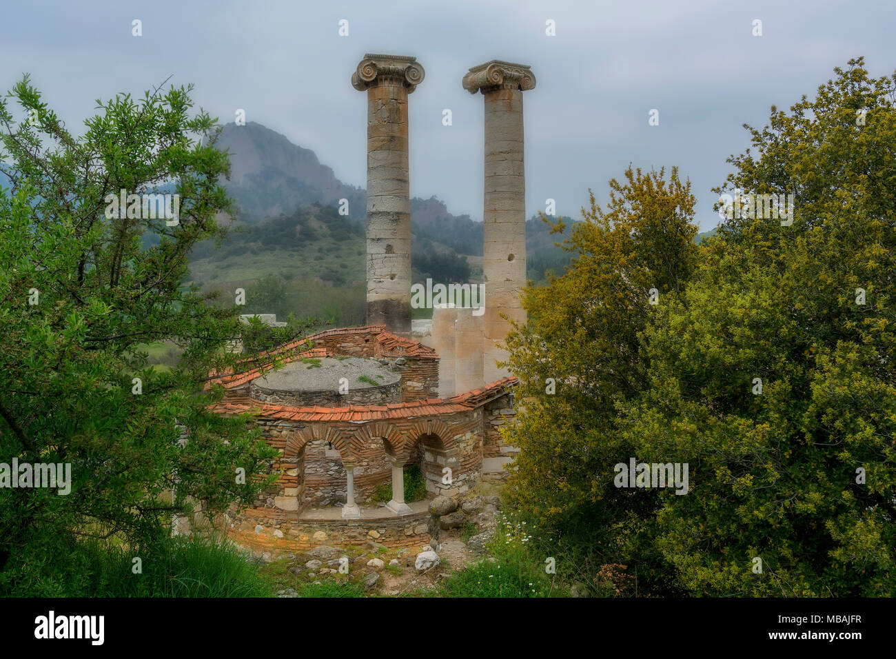 Artemis Temple,Sardes Salihli,Manisa Turkey Stock Photo - Alamy