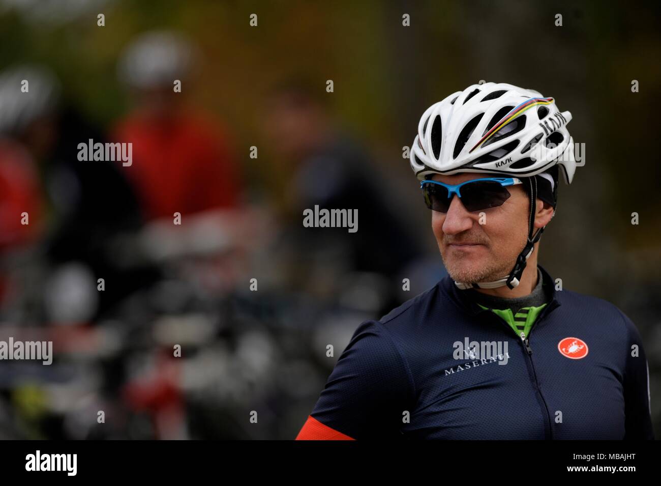 Group of cyclists on endurance road race Stock Photo - Alamy