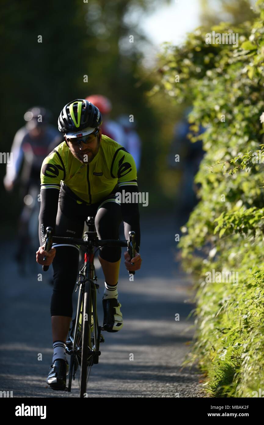 Group of cyclists on endurance road race Stock Photo - Alamy