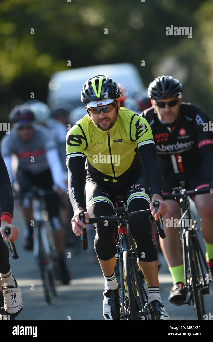 Group of cyclists on endurance road race Stock Photo - Alamy