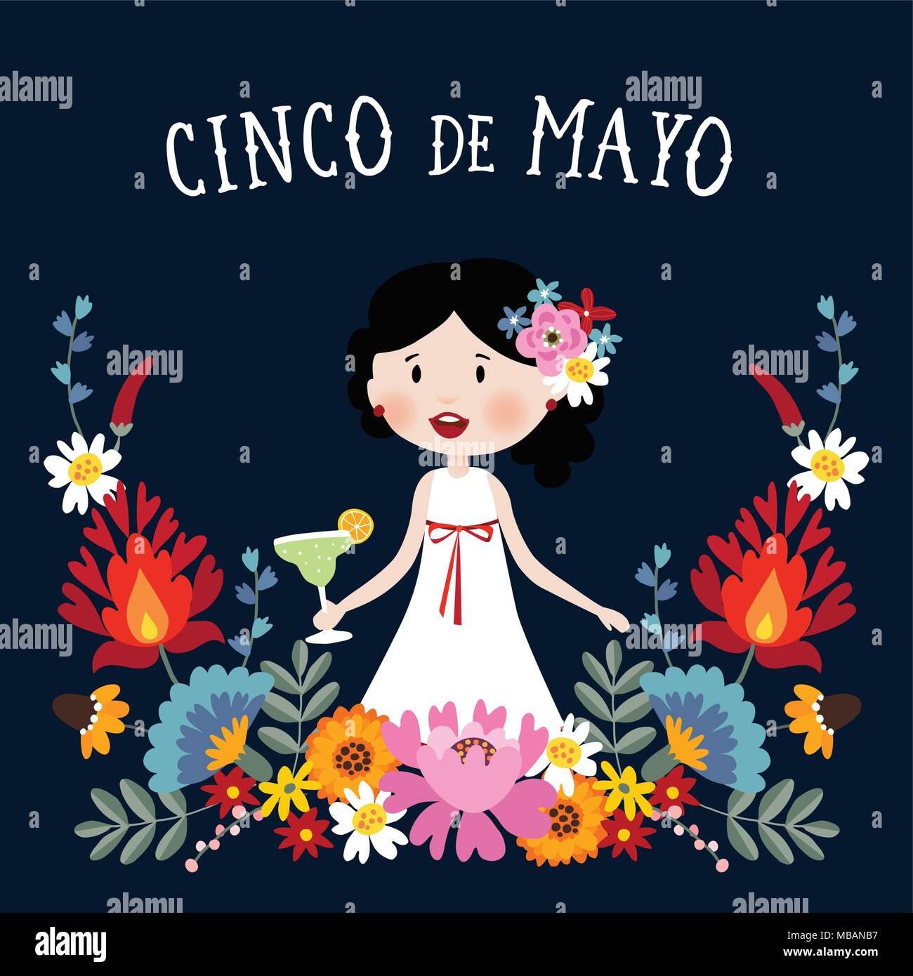 Flor de mayo Stock Vector Images - Alamy